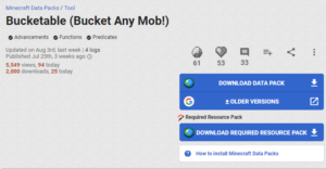 【データパック紹介】どんなMobもバケツに入れちゃえ！？【Bucketable】 - まいぺーすマインクラフト
