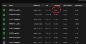 【1.20,1.19】1つのアイテムを無限に保管 StorageBox【マイクラ MOD】 - まいぺーすマインクラフト